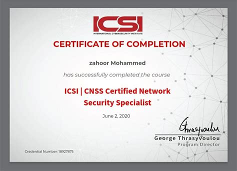 Zahoor Mohammed On Linkedin Networksecurity Specialist Icsi