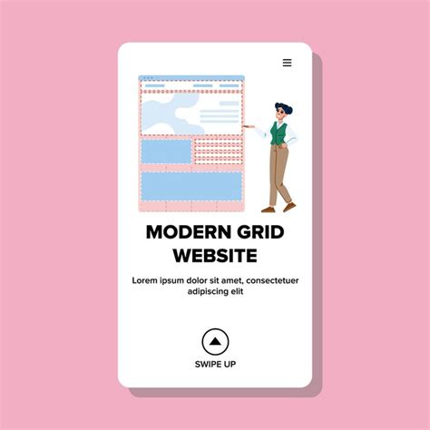 Premium Vector Interactive Modern Grid Website Vector