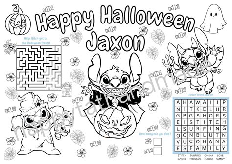 Lilo And Stitch Coloring Pages Halloween 2025