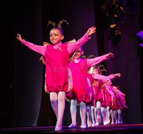 Girls In Pink Dress Dancing Editorial Image Image Of Dance Active