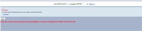 Obiee 11gthe Report Cannot Be Rendered Because Of An Error Please
