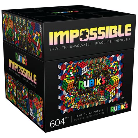 Rubiks Cube Rubiks Impossible Puzzle 500 Piece Lenticular Puzzle Ages 12
