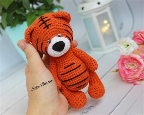 Tiger Crochet Pattern Tiger Cute Crochet Pattern Amigurumi Tiger