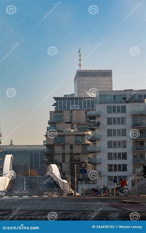 Molenbeek Brussels Capital Region Belgium Cityscape View Over The