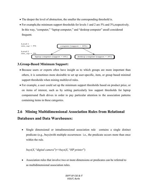 Data Mining And Data Warehousing Lecture Notes Pdf