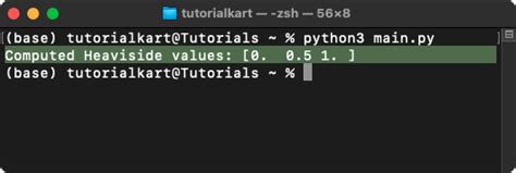 Numpy Heaviside Heaviside Step Function Element Wise