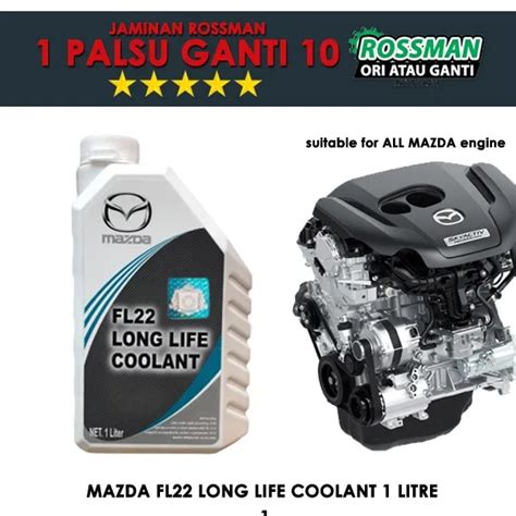 Genuine Mazda Coolant Premix Fl22 5050 Long Life Coolant Thailand Pre