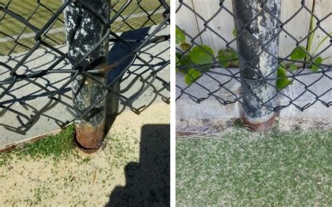 How To Install A Steel Fence Post Into The Ground Using Concrete