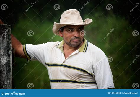 Handsome Male Ranch Hand Stock Image Image Of Cloud 15446943