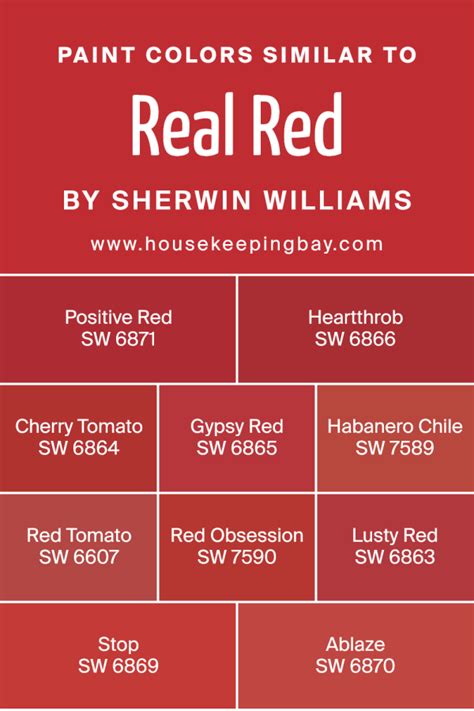 Real Red Sw 6868 By Sherwin Williams Housekeepingbay