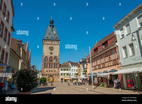 The Maximilian Street With The Old Town Gate The Highest In Germany