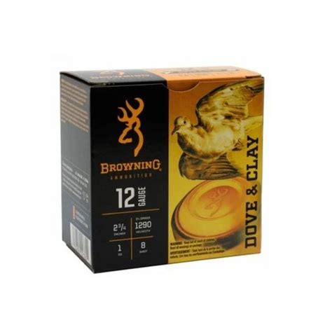 Browning Dove And Clay 12 Gauge 275 8 1oz Payload 1290 Fps