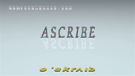 Ascribe Pronunciation Examples In Sentences And Phrases Youtube