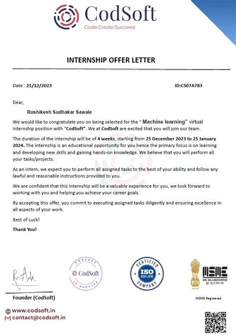 Rushikesh Sawale On Linkedin Codsoft Internship