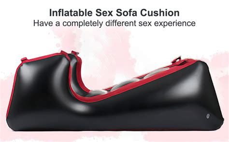 Inflatable Sex Sofa For Adult Pvc Flocked Sex Chair Furniture With Electirc Inflator