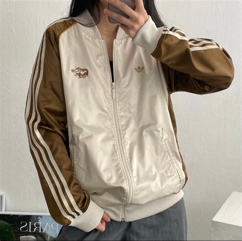 아디다스 올드스쿨 브라운 베이지 져지 바람막이 어항이코도시테솜빈티지y2k 후루츠패밀리