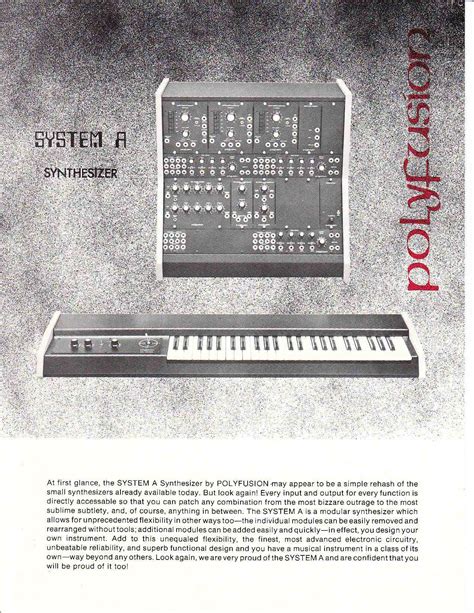 Polyfusion Modular Synthesizers Preservation Sound