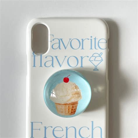 티엠엘 바닐라 아이스스크림 맥세이프 반구 그립톡 거치대 스마트톡 홀더 위시버킷