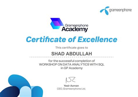 Sql Dataanalytics Gpacademy Grameenphone Shad Abdullah