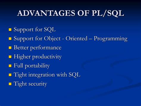 Ppt Plsql A Brief Overview Powerpoint Presentation Free Download
