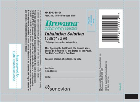 Brovana Fda Prescribing Information Side Effects And Uses