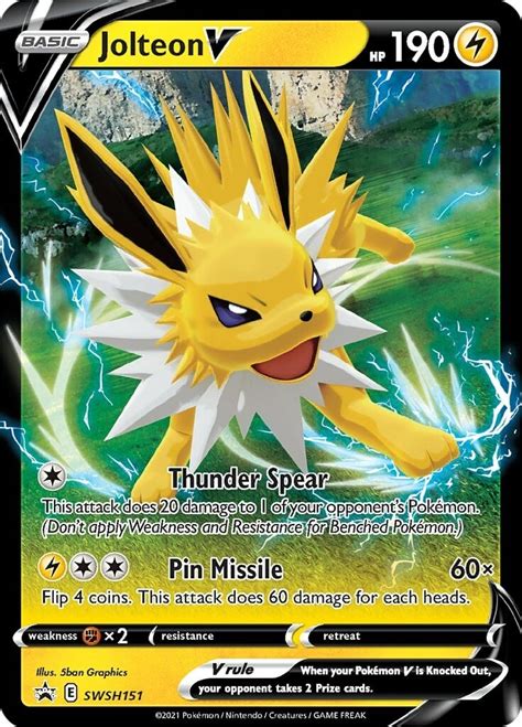 Pokemon Jolteon Card