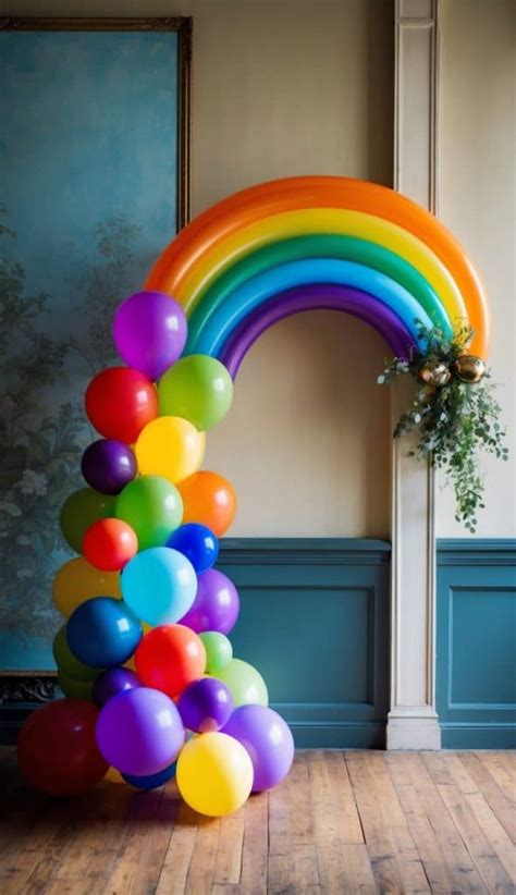 28 Rainbow Balloon Arch Ideas Dazzling Designs For Joyful Celebrations