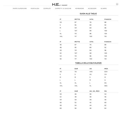 Mango Us Size Chart Clearance