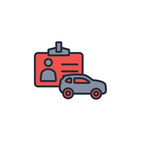 Driving License Icon Editable Stroke Linear Style Sign For Use Web
