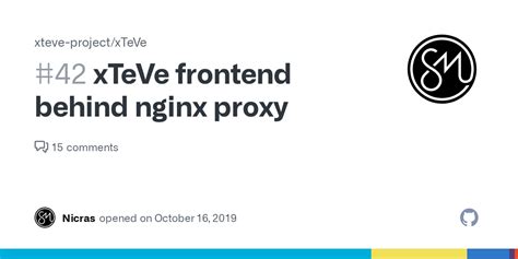 Xteve Frontend Behind Nginx Proxy · Issue 42 · Xteve Projectxteve