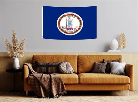 Virginia State Flag 5x8ft Double Sided Va Flags Vivid Color Fade