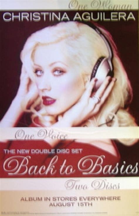 Poster Del Tour Di Christina Aguilera Back To Basics Christina