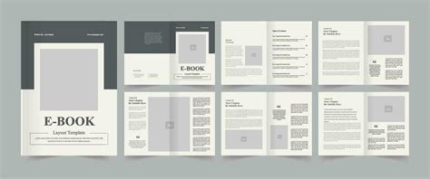Ebook Layout Design 36603226 Vector Art At Vecteezy