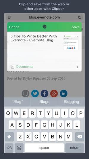 Evernote Update For IOS Adds Web Clipping Quick Notes And More Apps