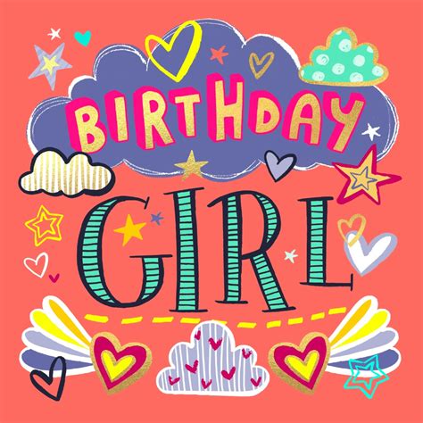 Birthday Girl Birthday Card Greetings Island
