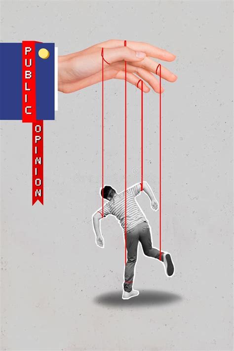 Social Magazine Creative Collage Of Young Guy Tangled String Manipulate