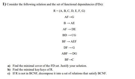Solved Consider The Following Relation And The Set Of Chegg