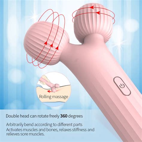 Funny Two Head Physiotherapy Body Clitoral Vagina Stimulate Mini Av