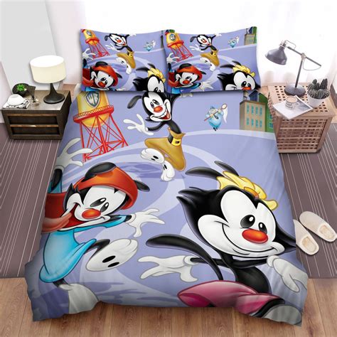 Animaniacs The Warner Siblings Running Away From Ralph T Guard Bed