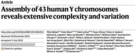 《自然》重磅：首个y染色体完整测序结果问世！填补人类基因组最后的空白 知乎