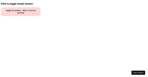 Slide Drawer Second Type Fixed Codesandbox