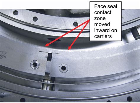 Photo Of Two Adjacent Seal Carriers And Flexure Seal Showing Face Seal
