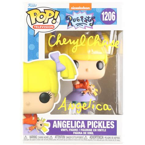 Cheryl Chase Signed Rugrats 1206 Angelica Pickles Funko Pop Vinyl Figure Inscribed Angelica