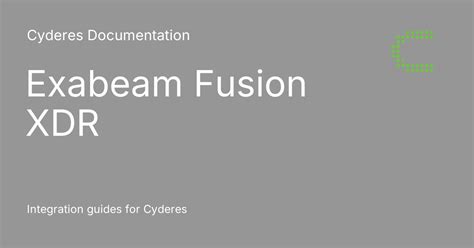 Exabeam Fusion Xdr Cyderes Documentation