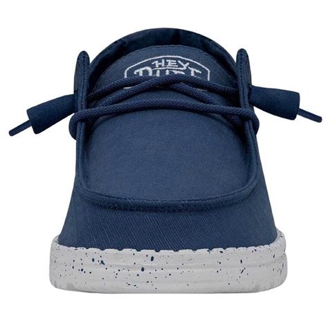 Hey Dude Womens Wendy Slub Canvas Casual Shoes True Blue Size 11 True Blue 11 Sportsman