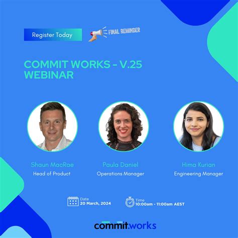 Commit Works On Linkedin 🚨 Final Reminder Register For The V25