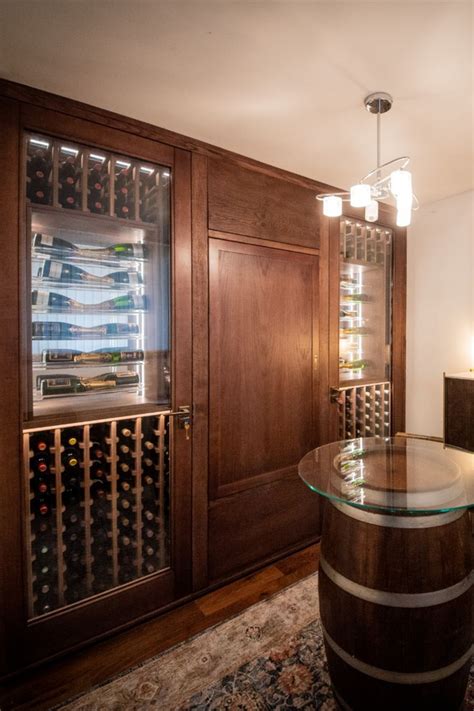 Black Walnut Wine Wall Display