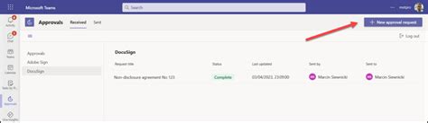 How To Use Docusign Approvals In Teams Modern Workplace Site