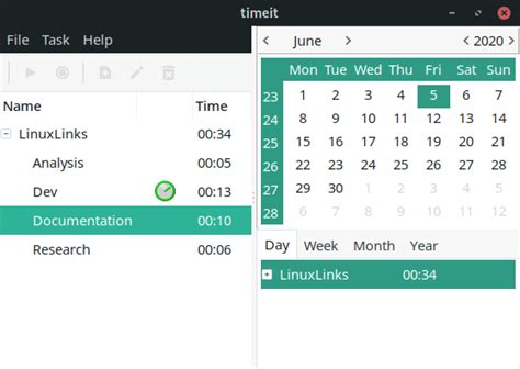 timeit unobtrusive time tracker linuxlinks