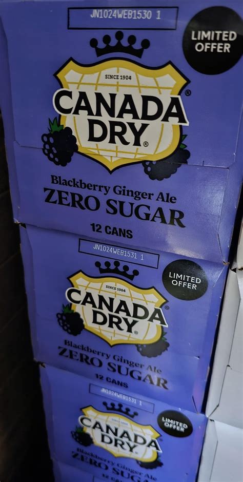 New Canada Dry Blackberry Ginger Ale Zero Sugar Is Here R